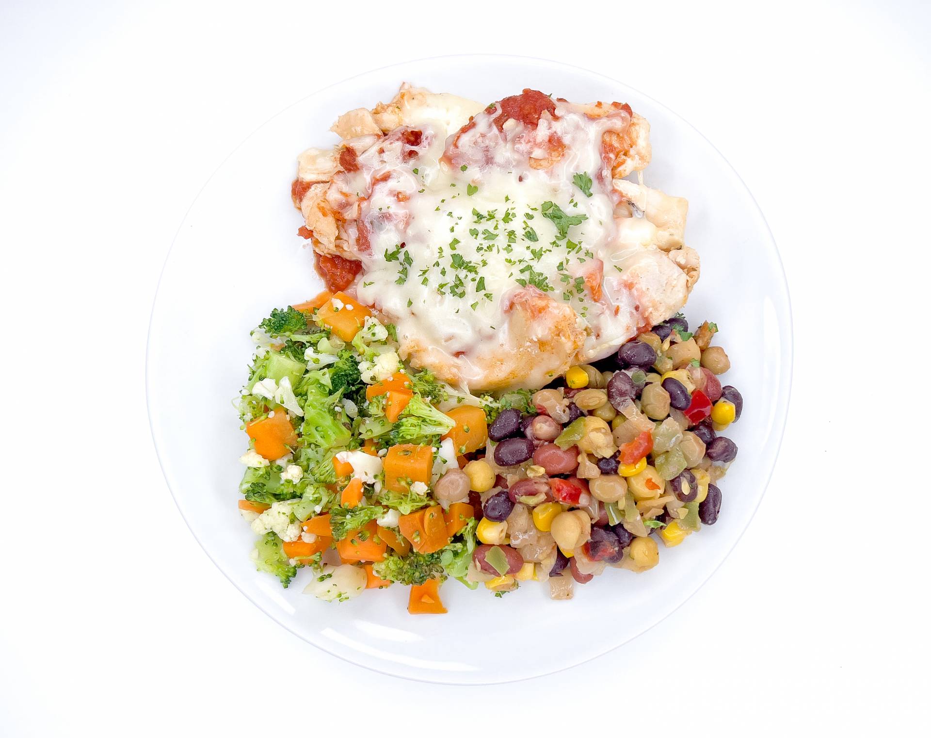 27. Pechuga de Pollo a la Milanesa + Ensalada de Granos y Vegetales ...